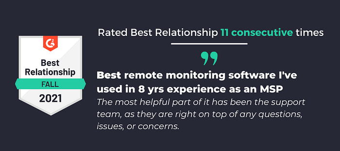 Ninja Rated the #1 RMM on G2 for the 10th Time in a Row - NinjaOne