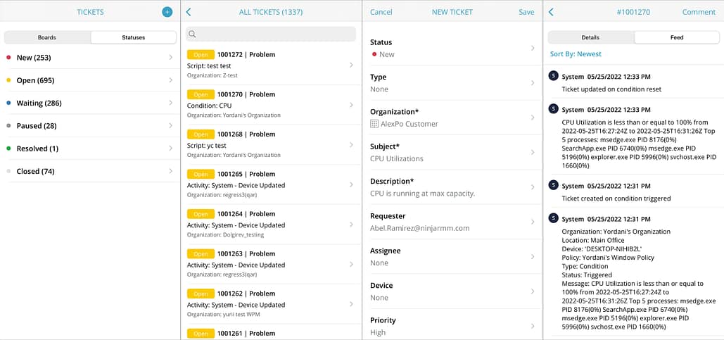 Ninja Ticketing Goes Mobile! - NinjaOne
