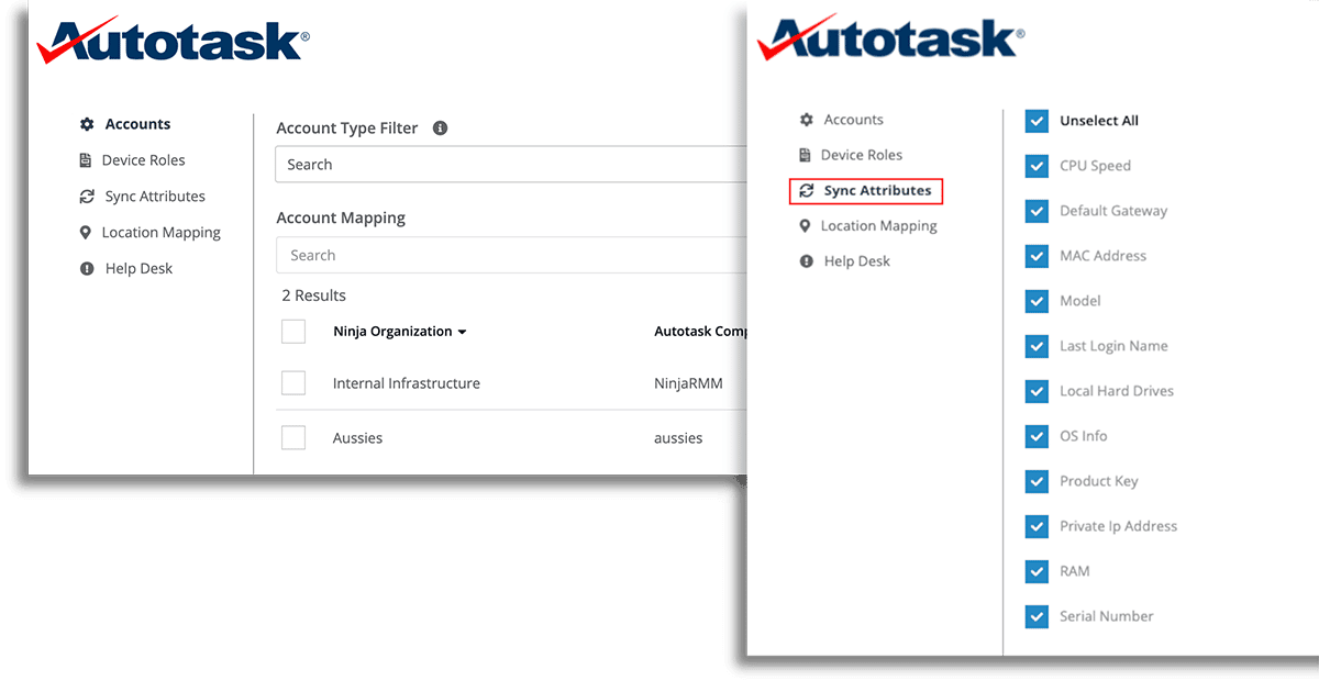 NinjaOne and Autotask Integration - Seamless Two-Way Integration