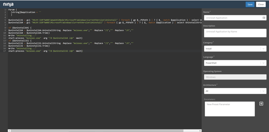 How to Automate Remotely Uninstalling Software with NinjaOne