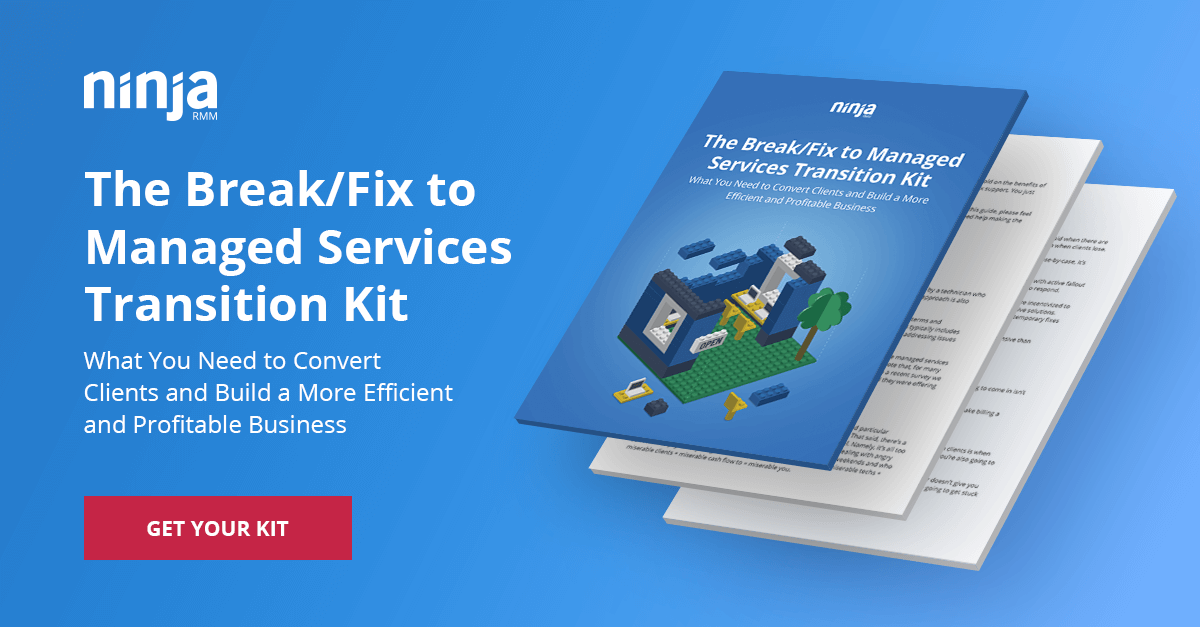 4 Paths for Transitioning from Break/Fix to Managed Services