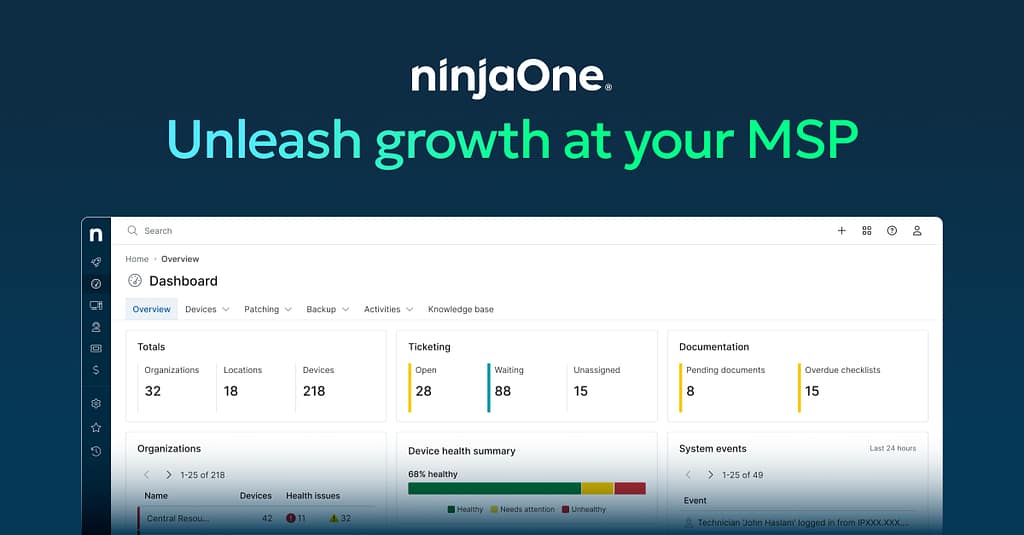 MSP Platform | Managed Service Provider Software | NinjaOne