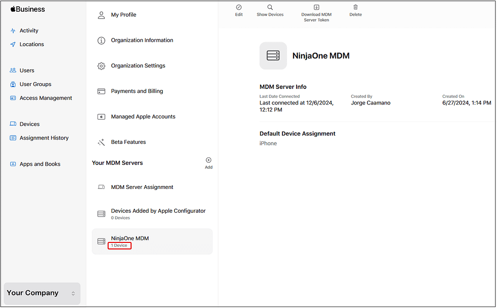 5.2 Enrolling Apple mobile devices - NinjaOne