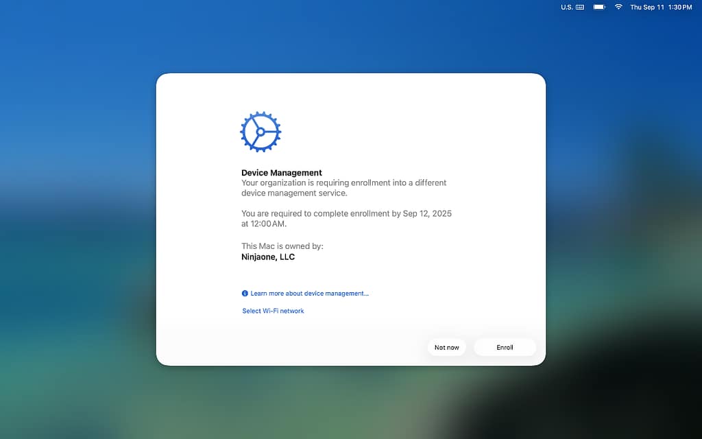 iOS 26 MDM Migration - NinjaOne