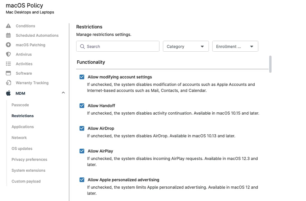 Expanded MDM Support for macOS | NinjaOne