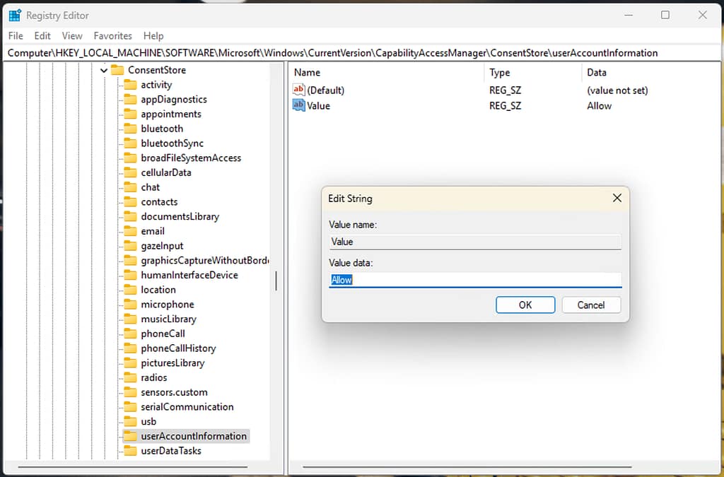Allow or Deny OS and Apps Access to Account Info in Windows | NinjaOne