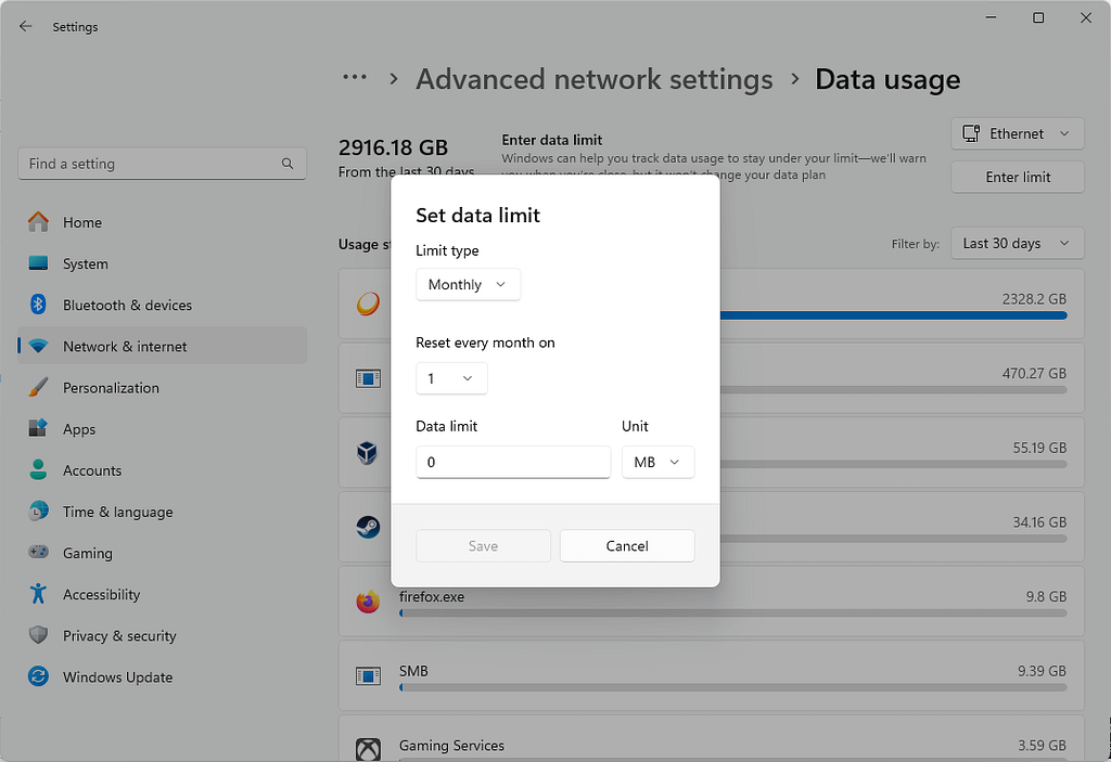 How to Set a Data Usage Limit on Windows 10 & 11 | NinjaOne