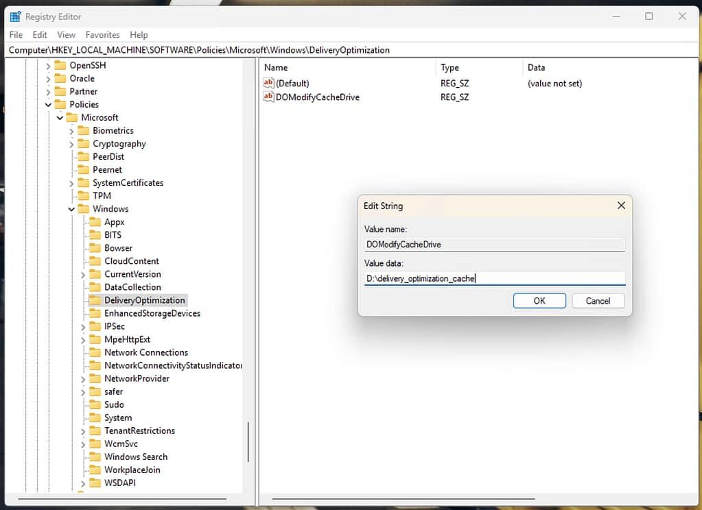 Change Delivery Optimization Cache Drive in Windows 10/11 | NinjaOne