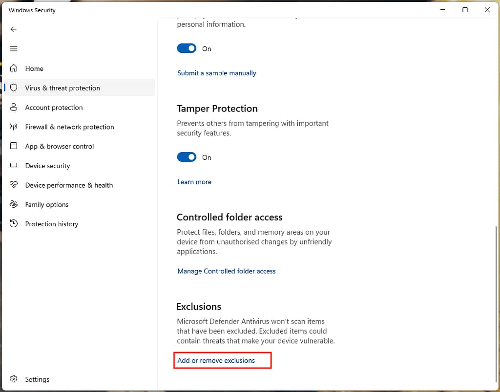 Remove Exclusions from Microsoft Defender Antivirus in Windows 10/11 ...