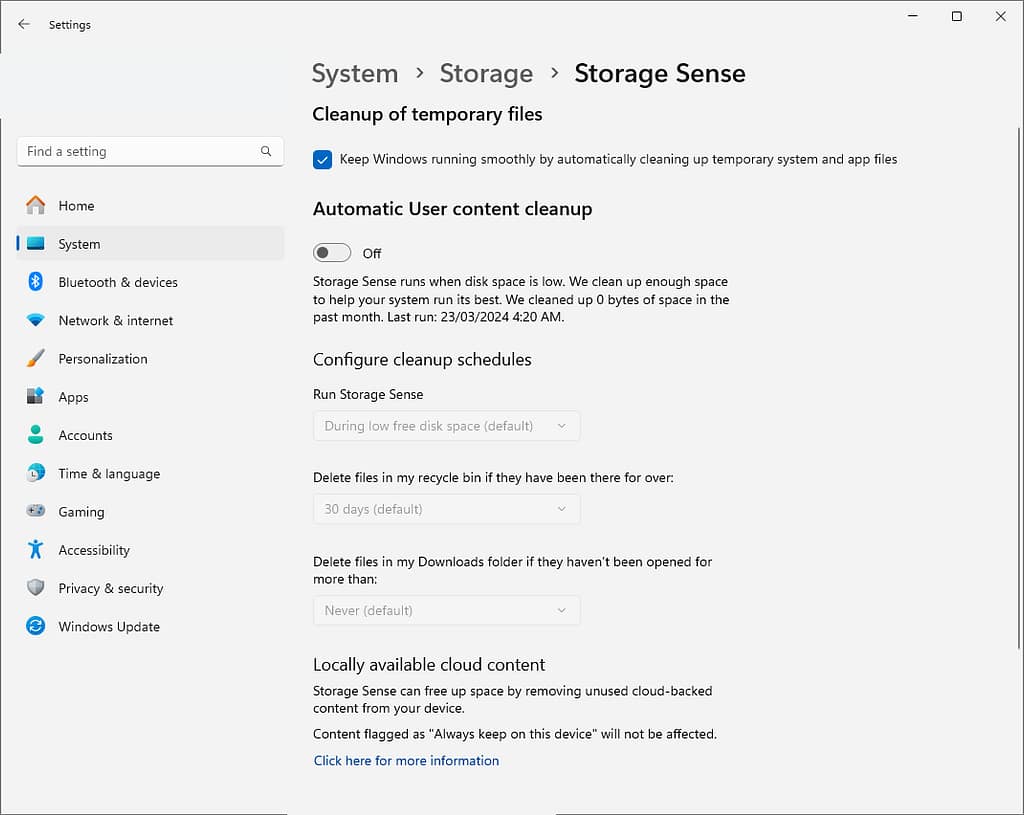 How to Automatically Free Up Space in Windows 10 | NinjaOne