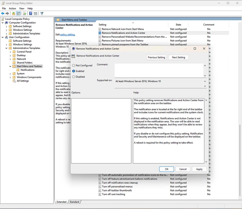 How to Enable or Disable the Action Center in Windows 10 and Windows 11 - NinjaOne