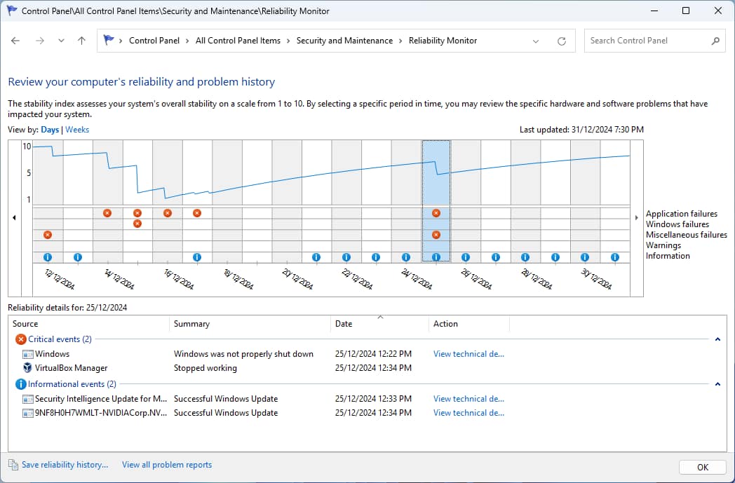 Guide complet : comment afficher l'historique de fiabilité dans Windows ...