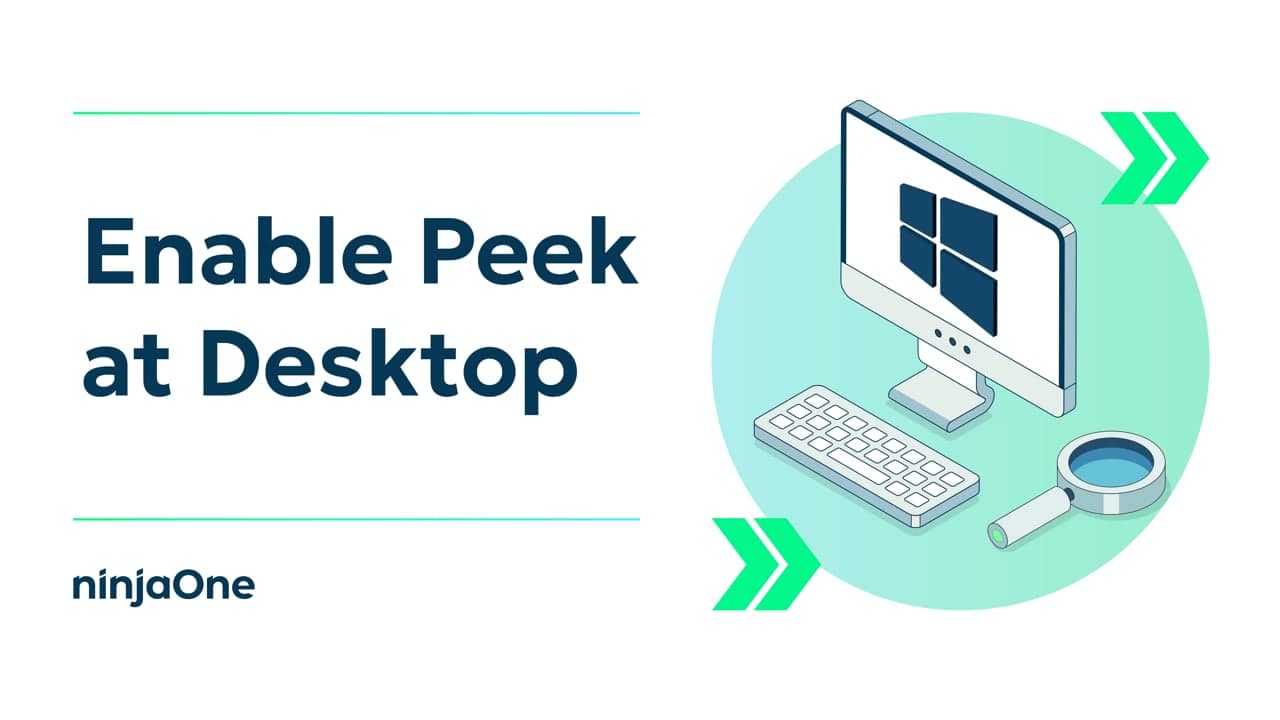 How to Turn On or Off Peek at Desktop in Windows 10 | IT Video Hub ...