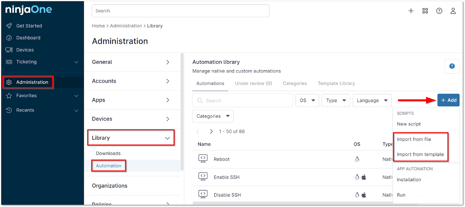 NinjaOne Script Library | NinjaOne