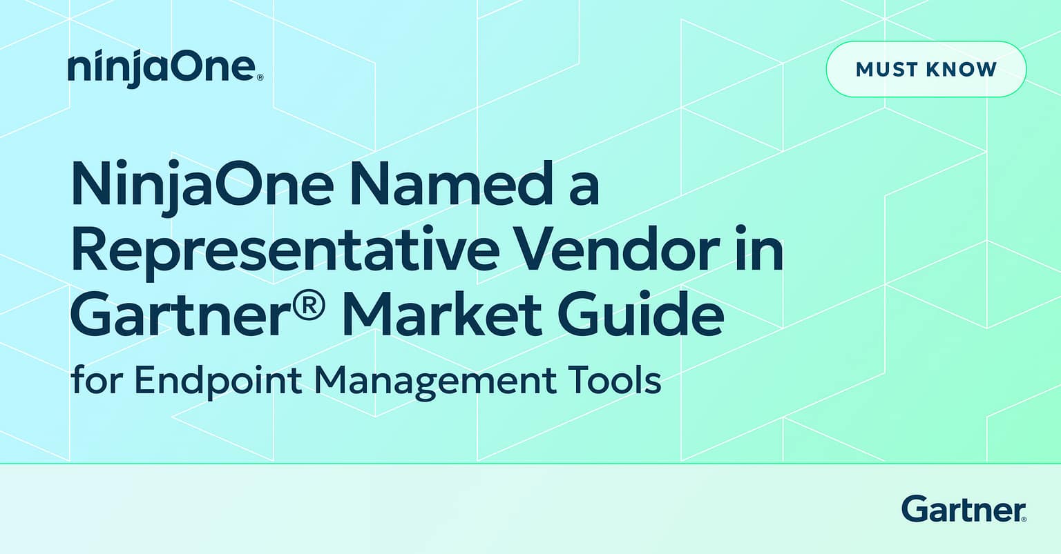 NinjaOne Named a Representative Vendor in Gartner Market Guide for ...