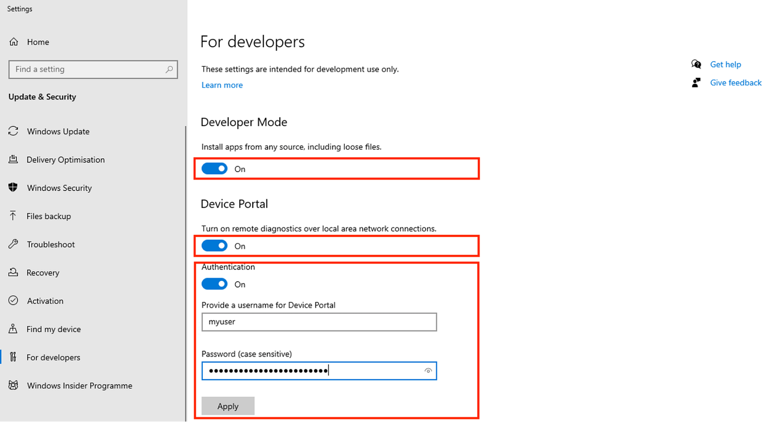 Configure Device Portal on Windows 10 and 11 | NinjaOne