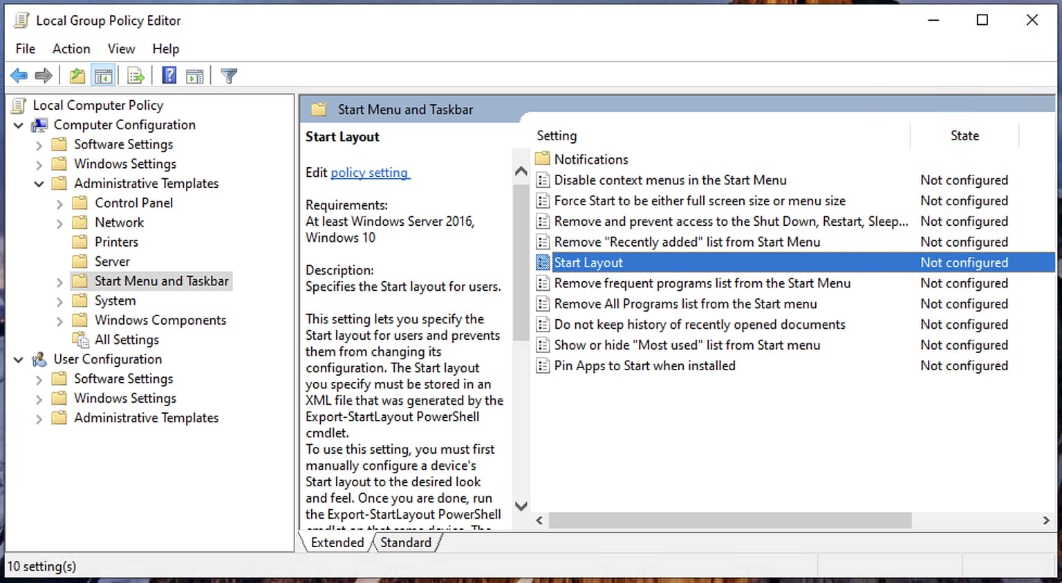 How to Set a Default Start Layout for Users in Windows 10 | NinjaOne