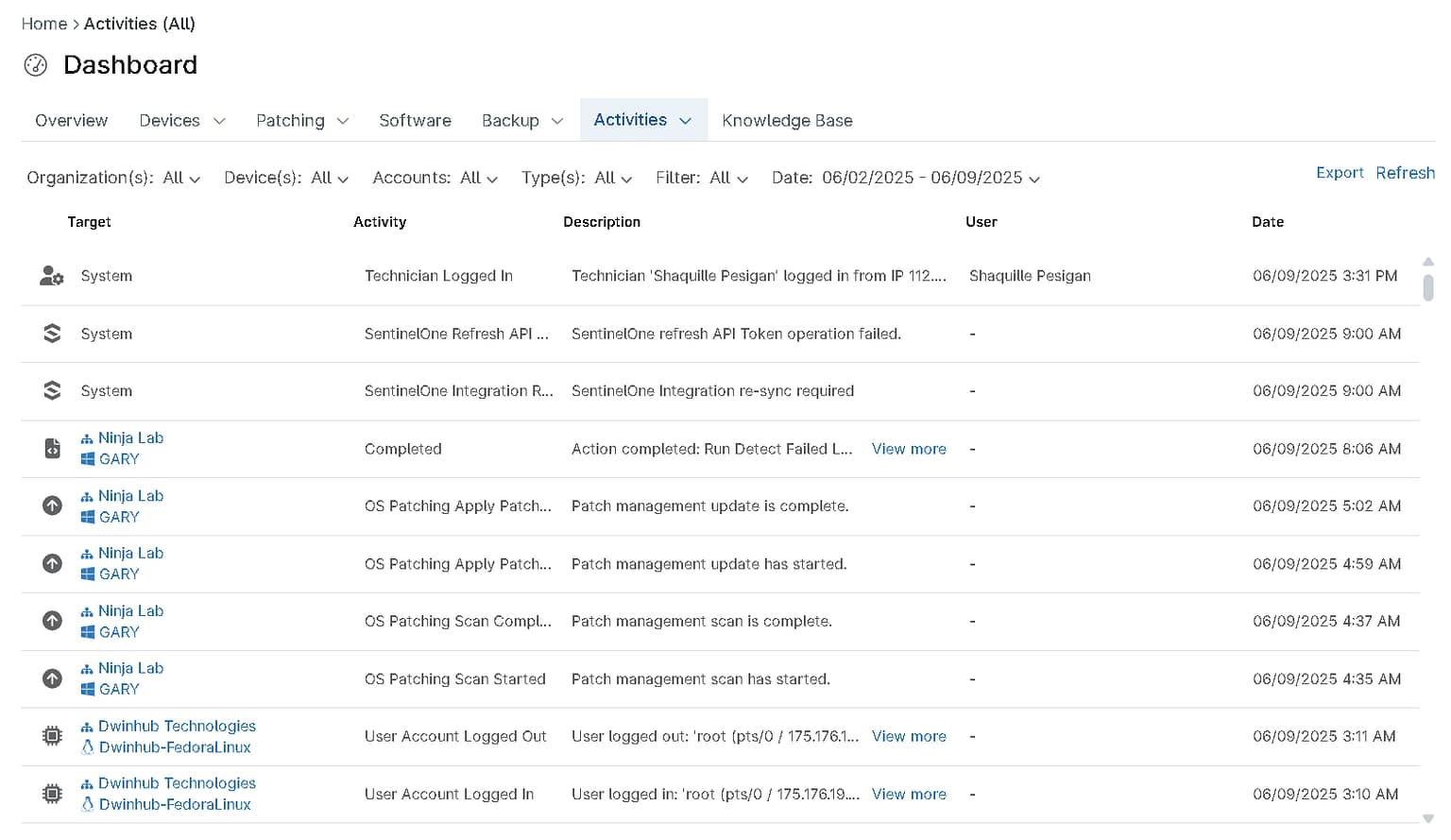 Audit Logging for IT Teams | NinjaOne