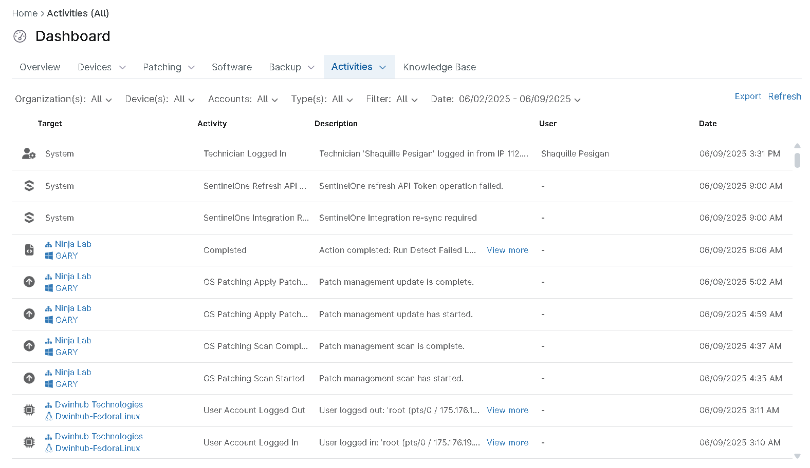 Audit Logging for IT Teams | NinjaOne