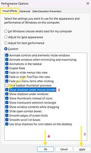 Enable or Disable Mouse Pointer Shadow in Windows | NinjaOne