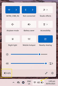 How Disable the Battery Percentage Display on the Taskbar | Windows 11 ...