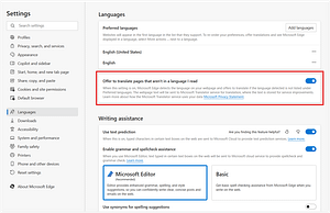 Enable or Disable Pop-Up Translation in Microsoft Edge | NinjaOne