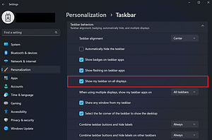 Managing Taskbar Display Across Multiple Monitors in Windows 11 | NinjaOne