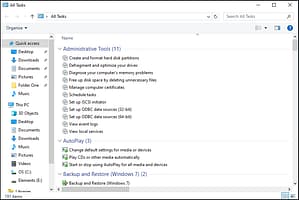 Create a Control Panel All Tasks Shortcut in Windows 10 | Ninjaone