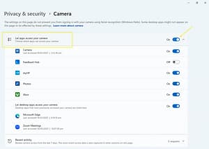 Guide: How to Enable or Disable Camera | Windows | NinjaOne