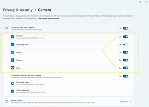 Guide: How to Enable or Disable Camera | Windows | NinjaOne