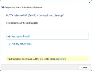 Using the Program Install and Uninstall Troubleshooter | Windows ...
