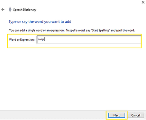 Edit Speech Recognition Dictionary Words | Windows | NinjaOne