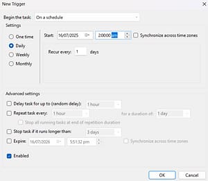 How to Use Task Scheduler to Run BAT File in Background | NinjaOne