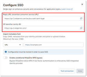 Enable SSO - NinjaOne