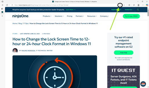 How to Start and Close Read Aloud in Microsoft Edge | NinjaOne