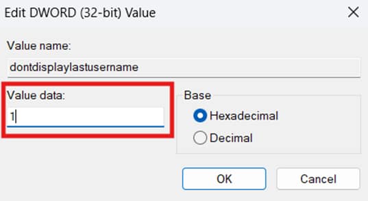 Enable or Disable Don't Display Last Signed-in in Windows 11 | NinjaOne