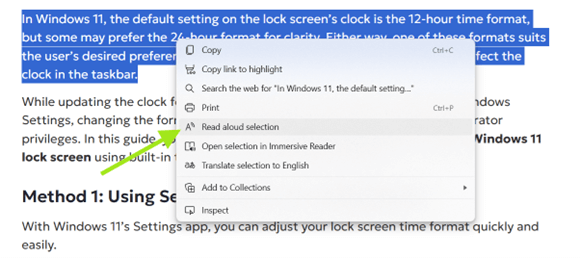 How to Start and Close Read Aloud in Microsoft Edge | NinjaOne