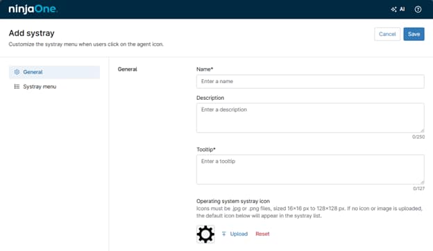 SysTray Setup | NinjaOne