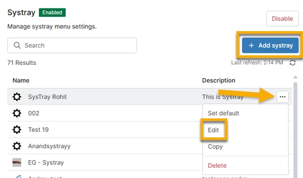 SysTray Setup | NinjaOne