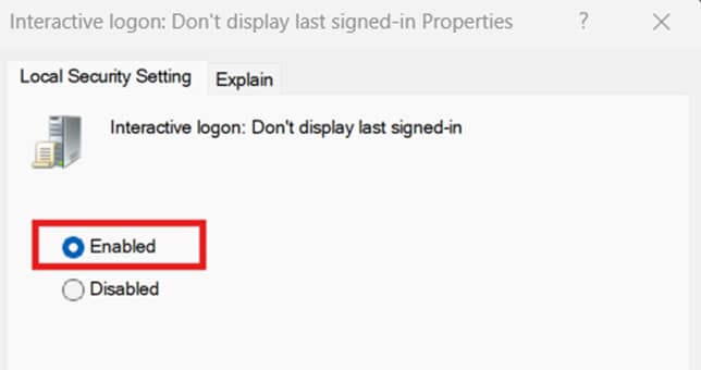 Enable or Disable Don't Display Last Signed-in in Windows 11 | NinjaOne
