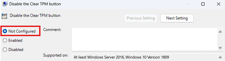Enable or Disable Clear TPM button in Windows 11 | NinjaOne