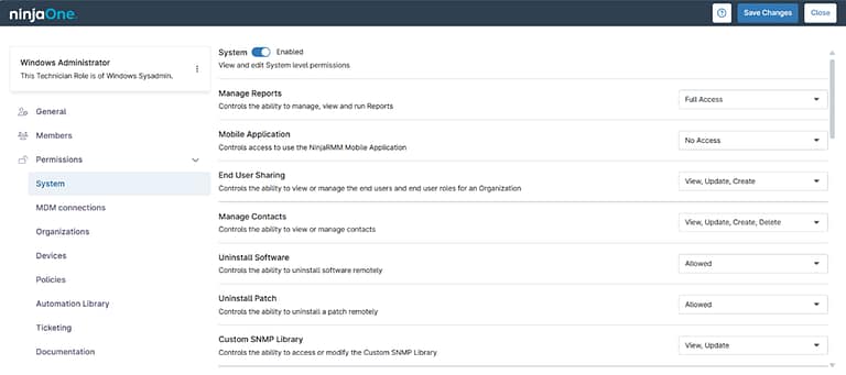 RBAC for IT | Role Based Access Control | NinjaOne