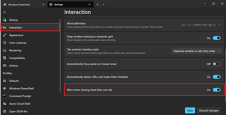Configure "Do you want to close all tabs" in Windows Terminal | NinjaOne