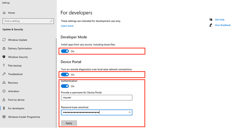Configure Device Portal on Windows 10 and 11 | NinjaOne