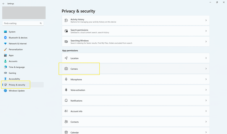 Guide: How to Enable or Disable Camera | Windows | NinjaOne