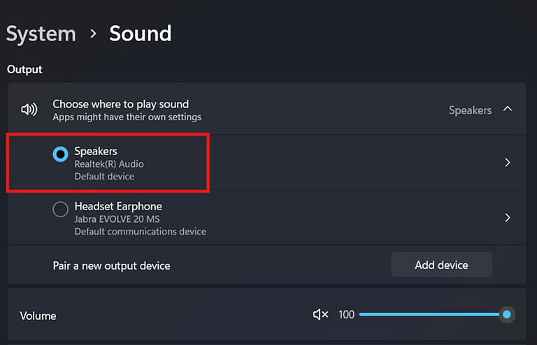 Change the Default Sound Output Device in Windows 11 | NinjaOne