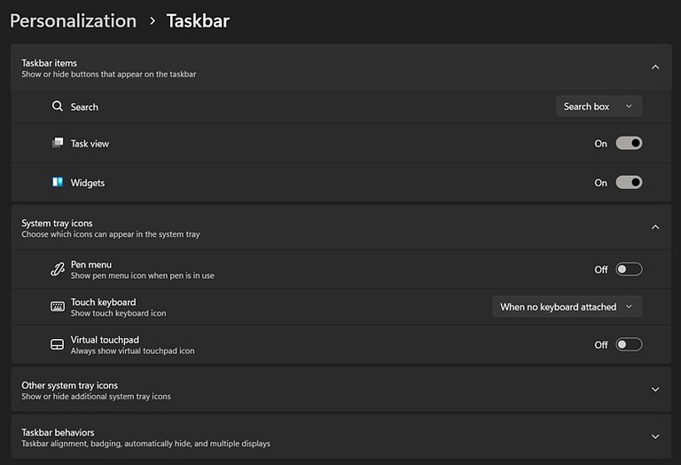 Show or Hide Virtual Touchpad Icon on the Taskbar in Windows 11 | NinjaOne