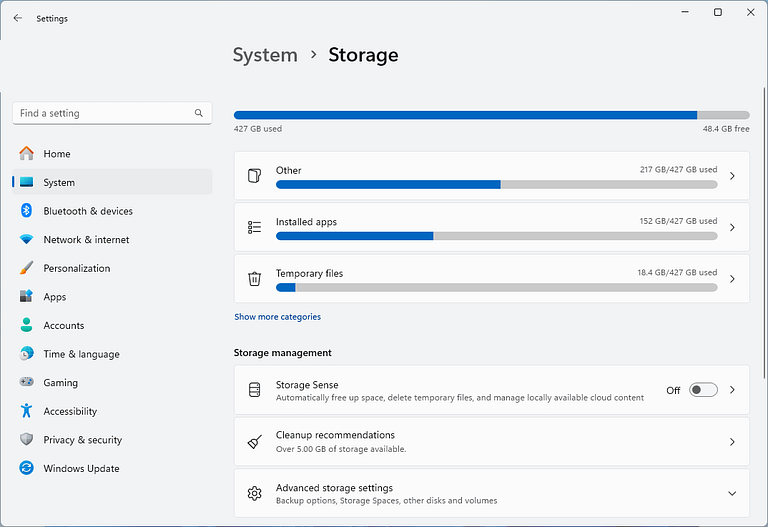 Automatisches Freigeben von Speicherplatz in Windows 10 und 11 mit ...