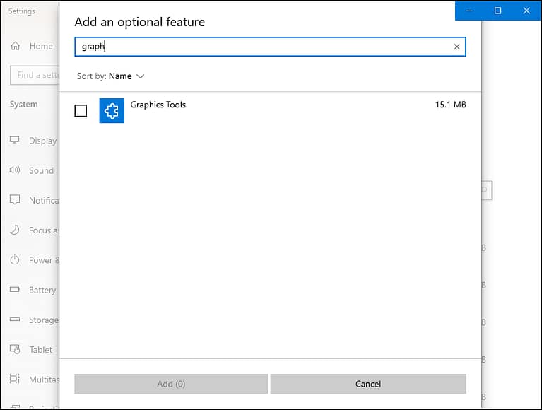 Install or Uninstall Graphics Tools in Windows 10 | NinjaOne