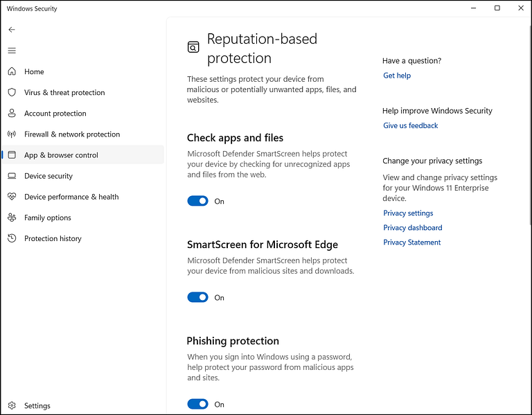 Enable or Disable Microsoft Defender SmartScreen | Windows | NinjaOne